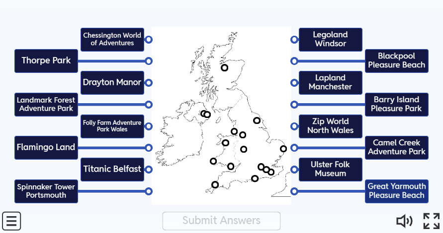 UK Built Attractions Interactive Student Activity